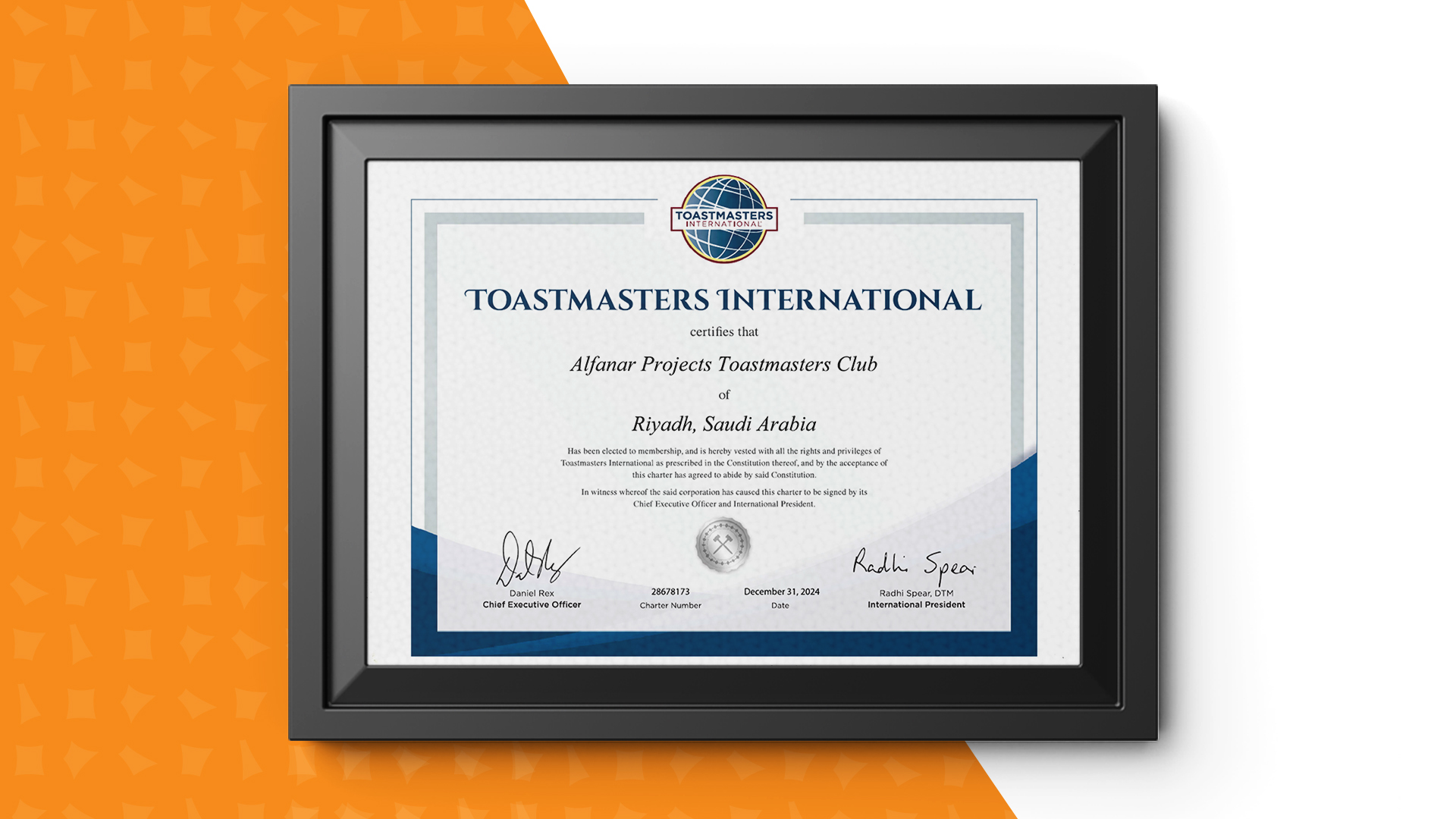 Alfanar Projects Launches Its Official Toastmasters Club